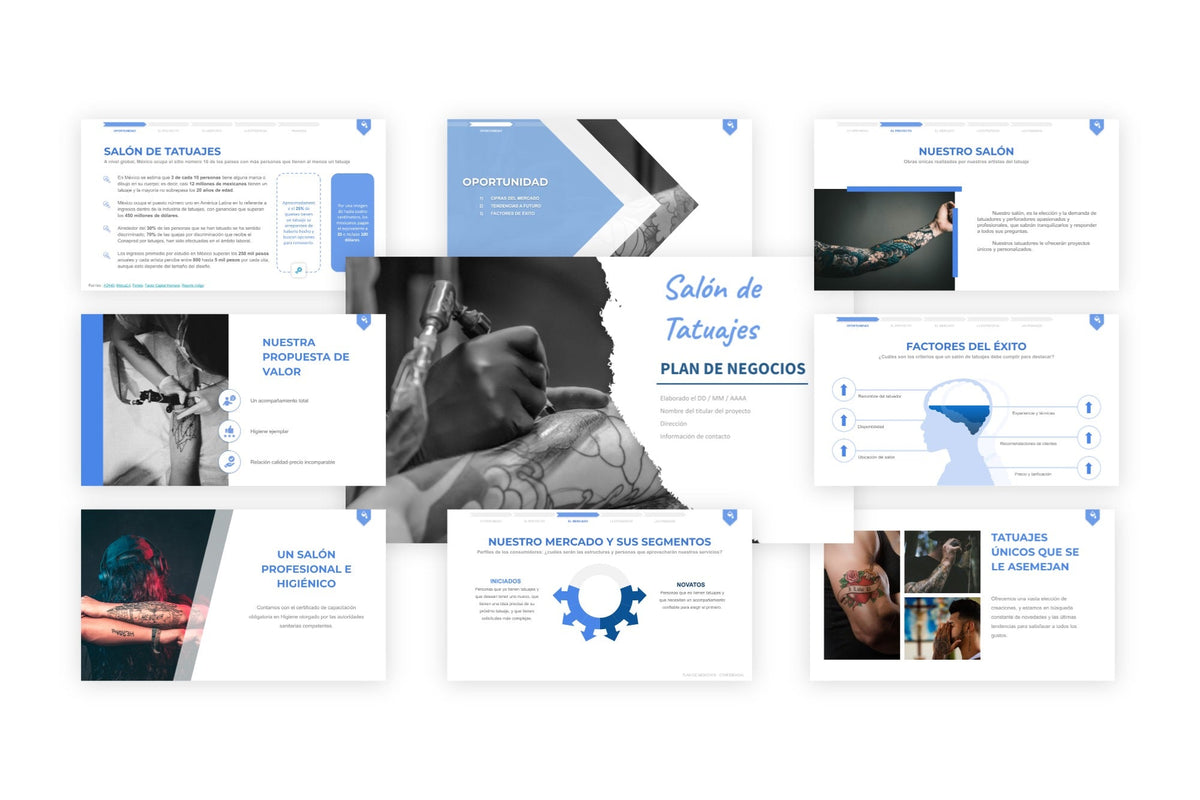 Presentación de un proyecto de salón de tatuajes (ejemplo) – Modelos de plan de negocios