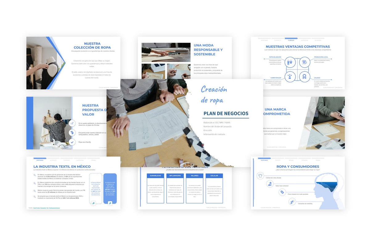 Presentación de un proyecto de fábrica de ropa (ejemplo) – Modelos de ...