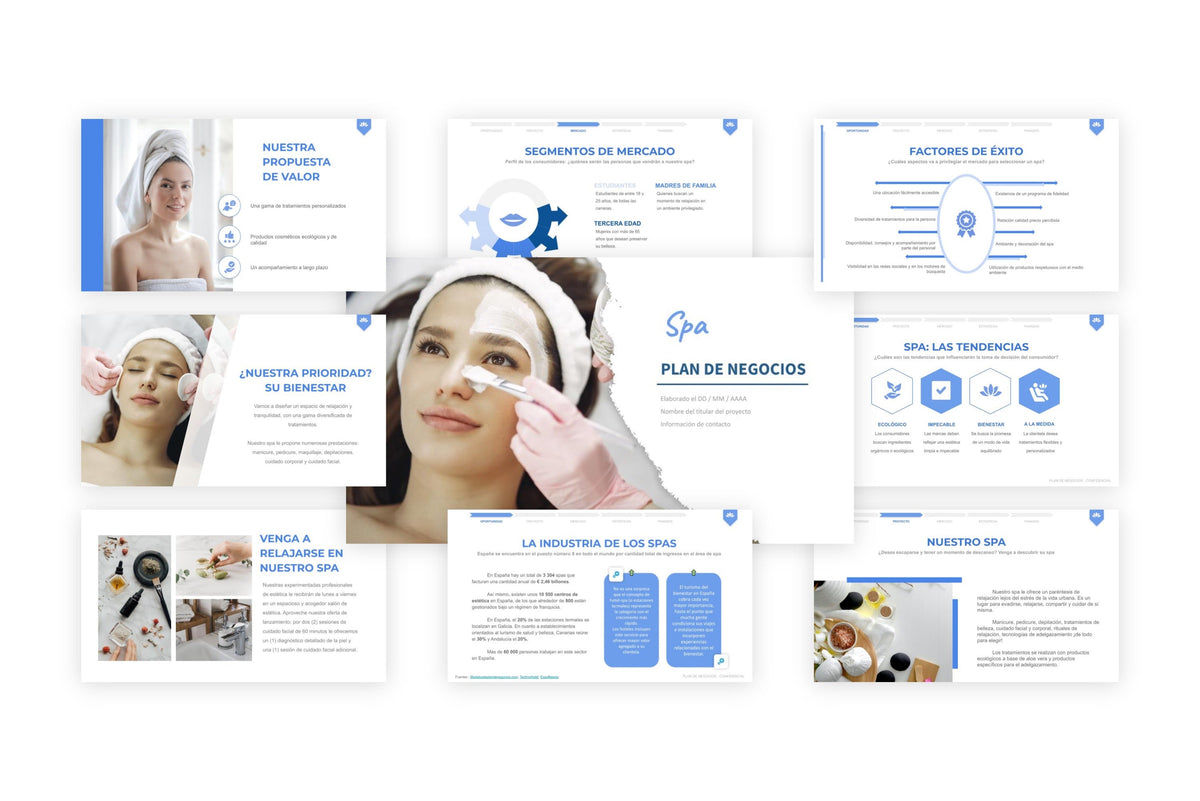 Un ejemplo gratuito de presentación de un proyecto de spa – Modelos de ...