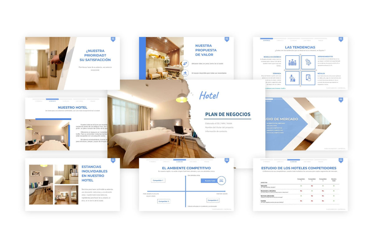 Un ejemplo gratuito de presentación de un proyecto de hotel – Modelos de plan de negocios